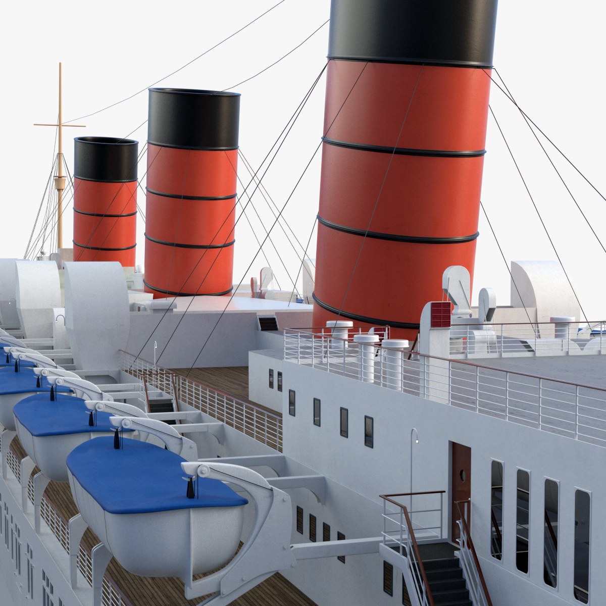 3d queen mary model