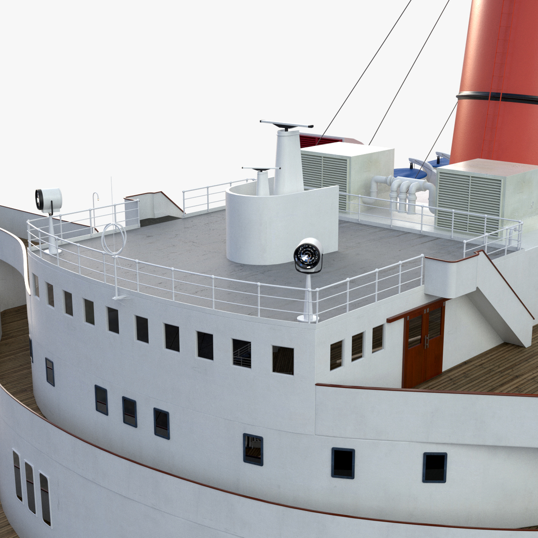 3d queen mary model