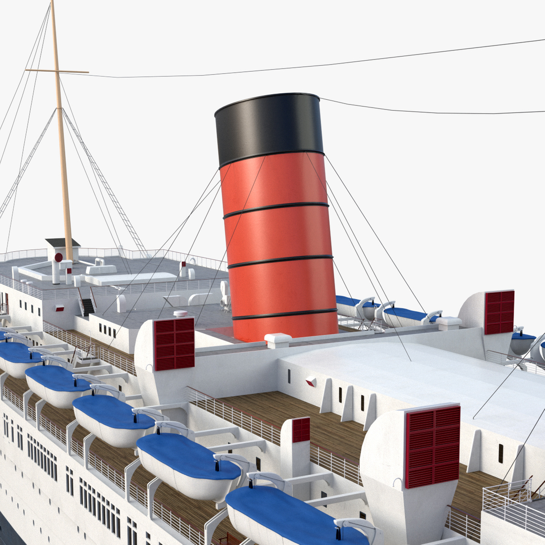 3d queen mary model