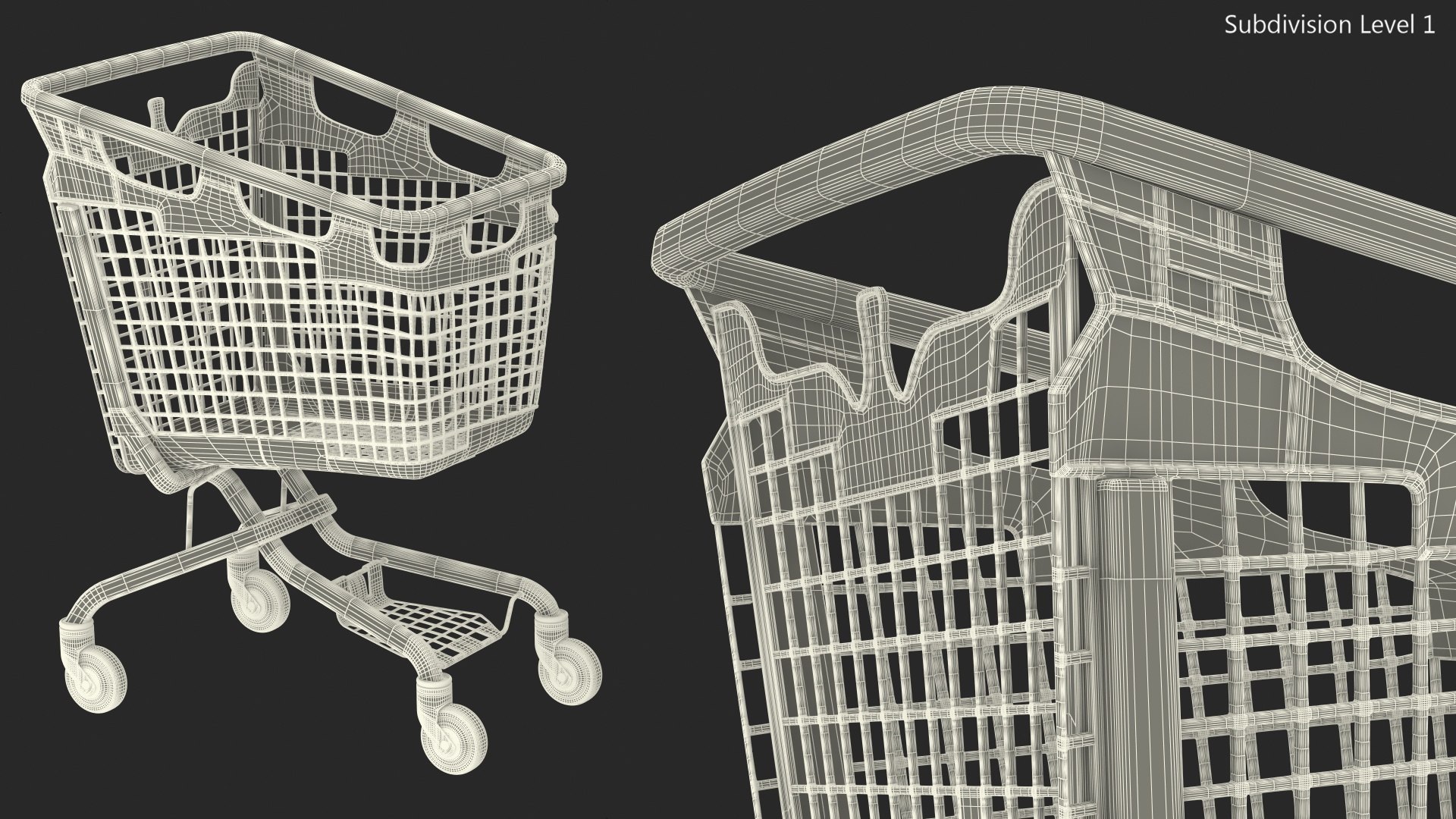 Araven plastic shopping trolley 3D model - TurboSquid 1603930