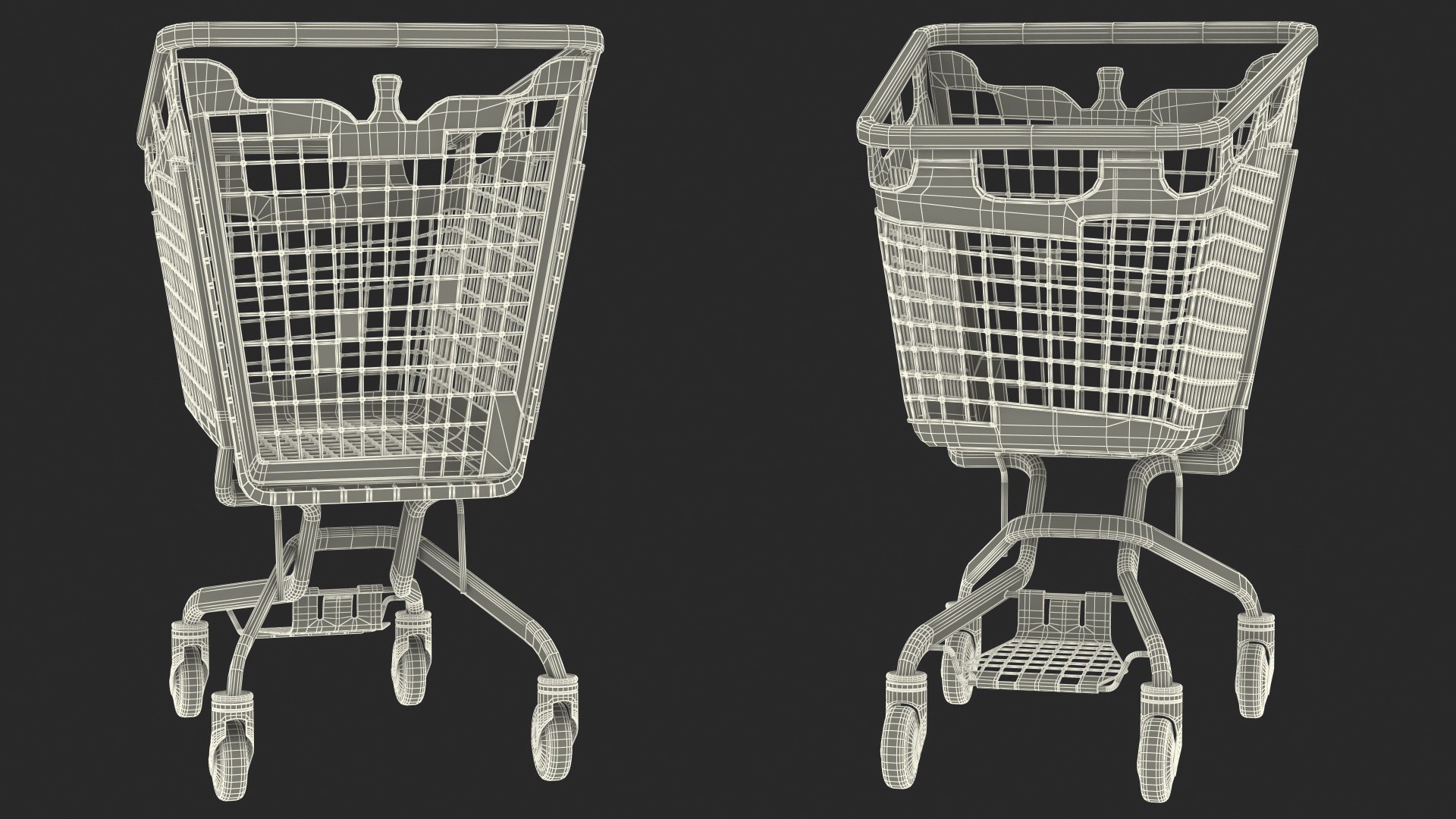 Araven plastic shopping trolley 3D model - TurboSquid 1603930