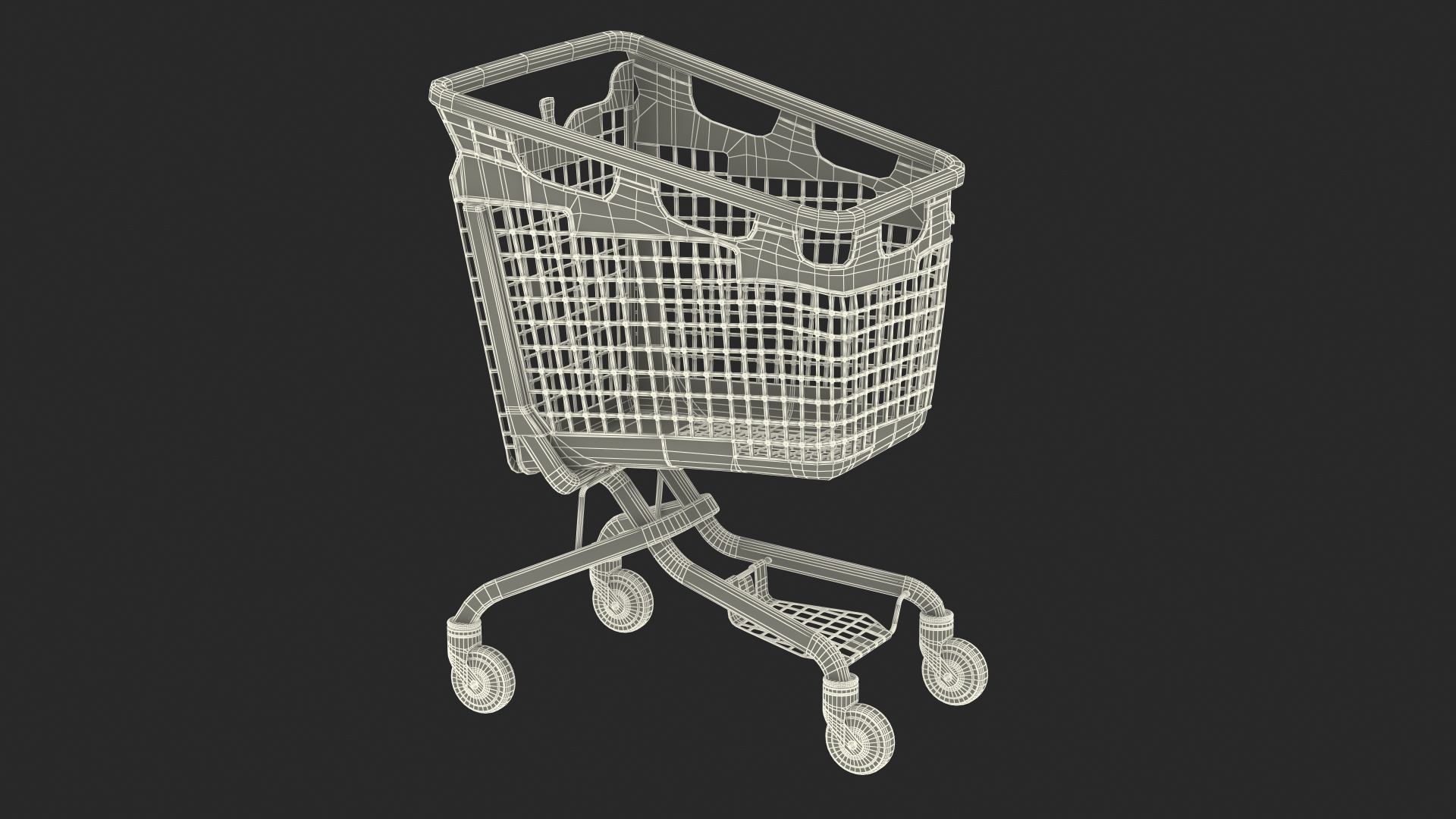 Araven Plastic Shopping Trolley 3D Model - TurboSquid 1603930