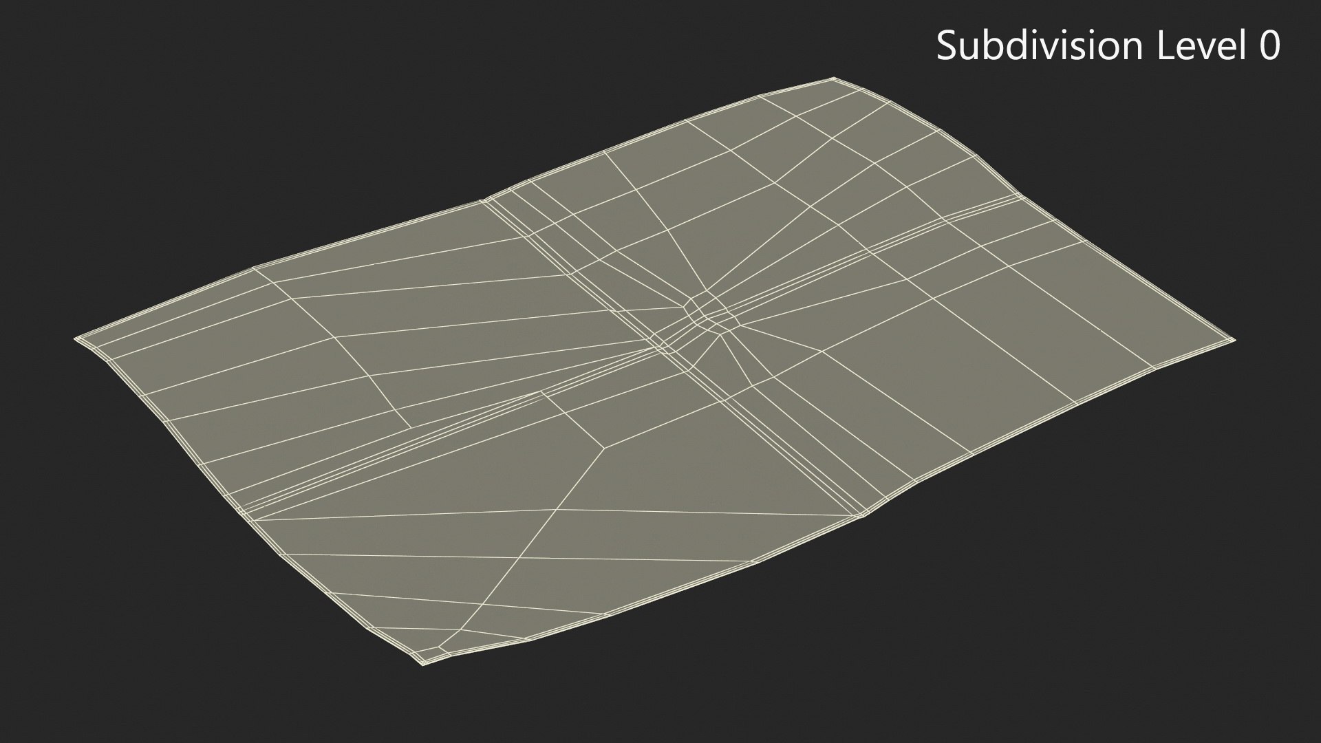 Kraft Paper Sheet Folded In Four 3D Model - TurboSquid 1994212