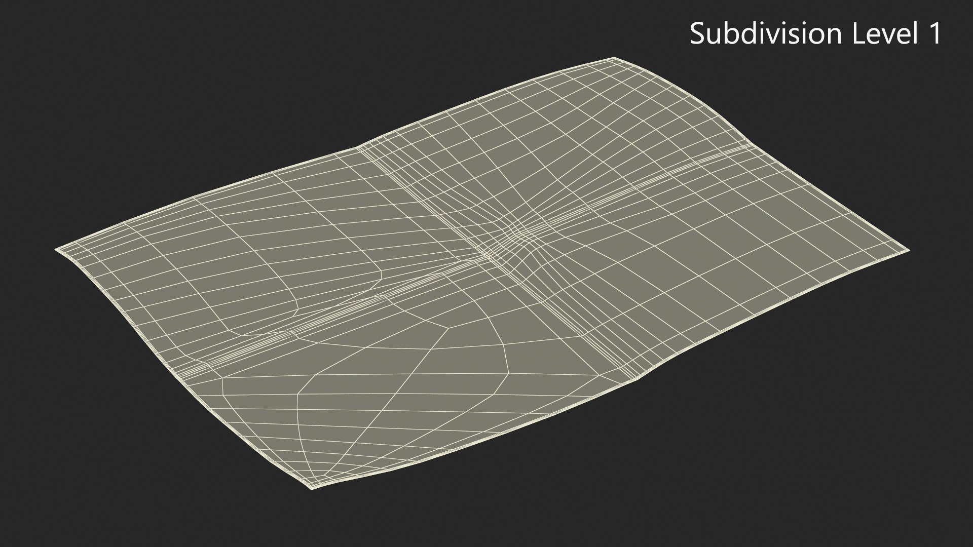Kraft Paper Sheet Folded in Four 3D model - TurboSquid 1994212