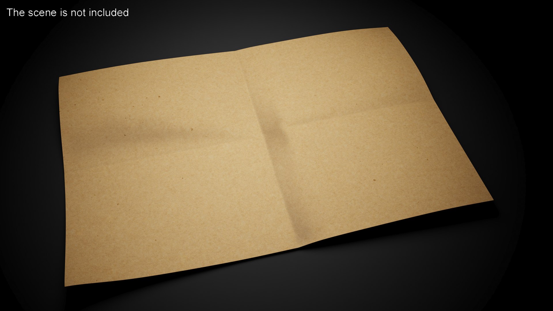 Kraft Paper Sheet Folded In Four 3D Model - TurboSquid 1994212