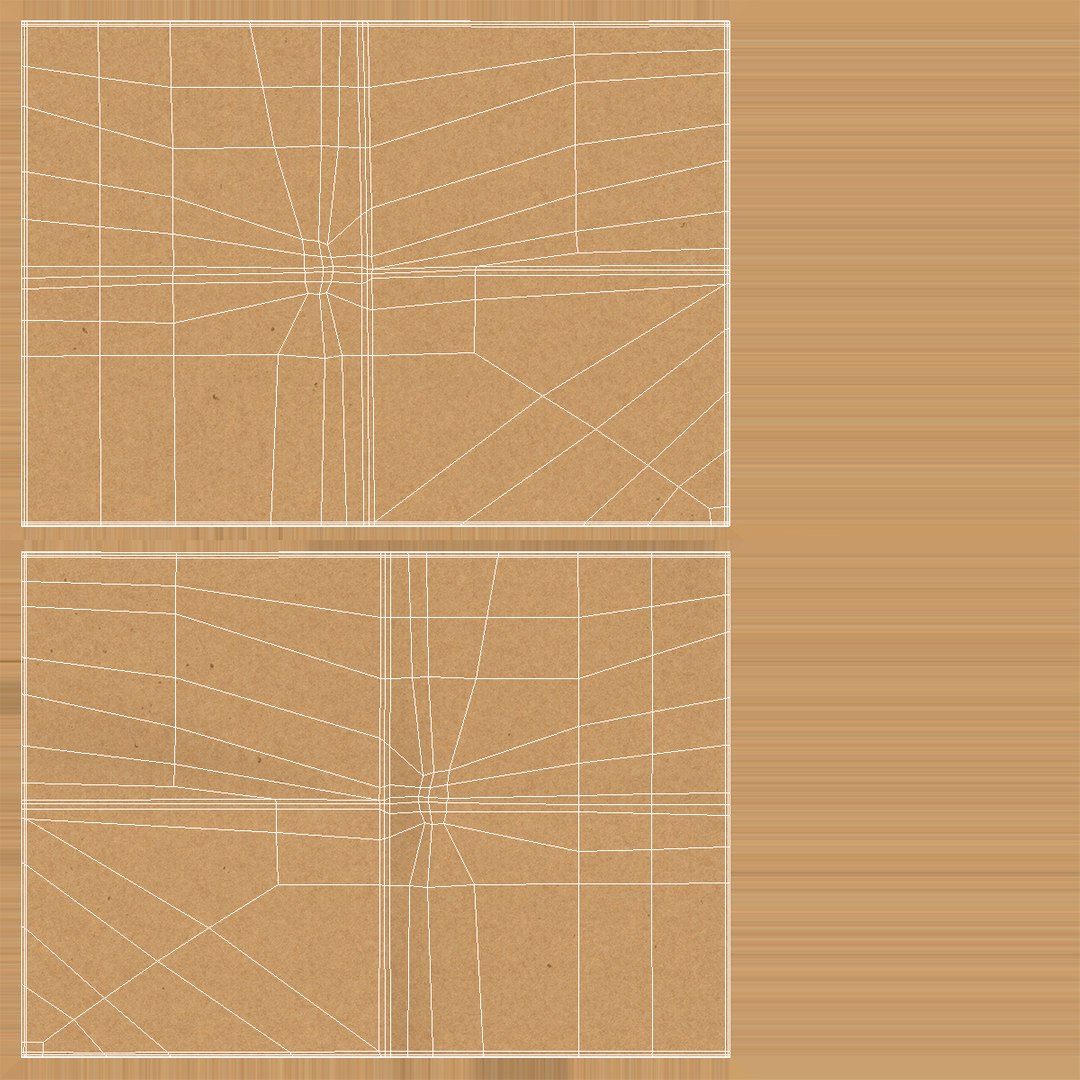 Kraft Paper Sheet Folded in Four 3D model - TurboSquid 1994212