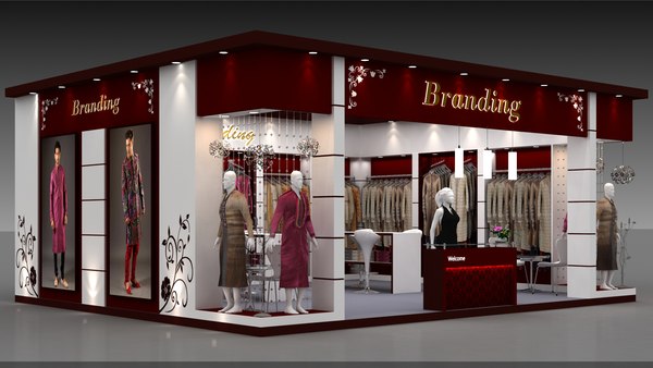 3d model exhibition stand