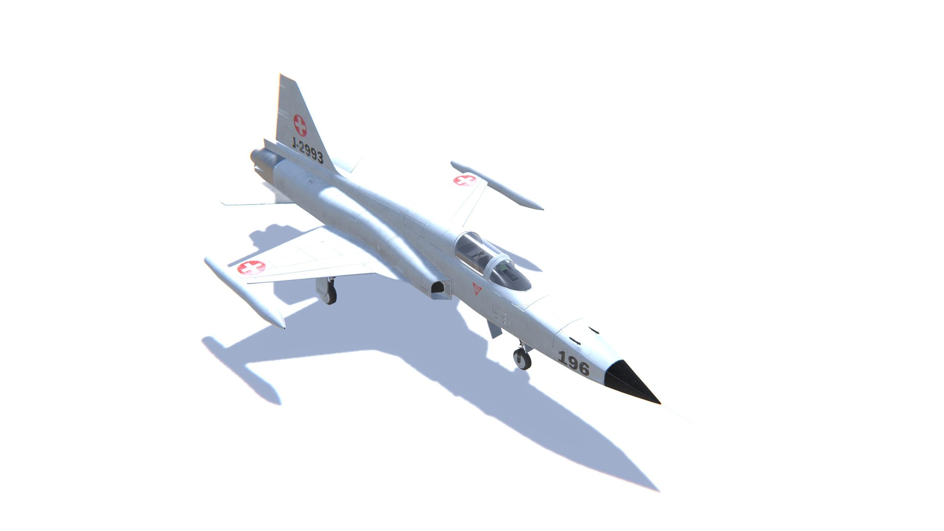 3D F-5 Tiger IIJet Fighter Aircraft Low-poly 3D Model - TurboSquid 1799547