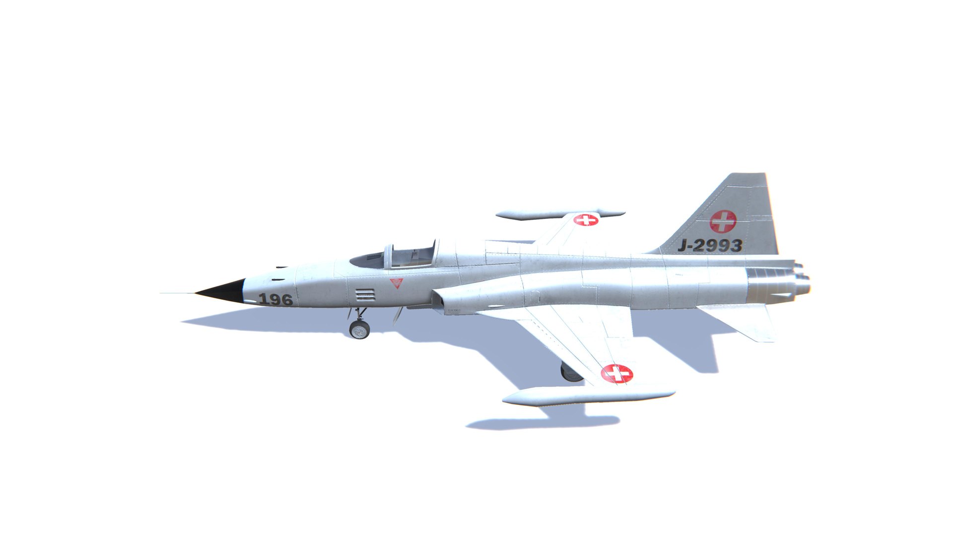 3D F-5 Tiger IIJet Fighter Aircraft Low-poly 3D Model - TurboSquid 1799547