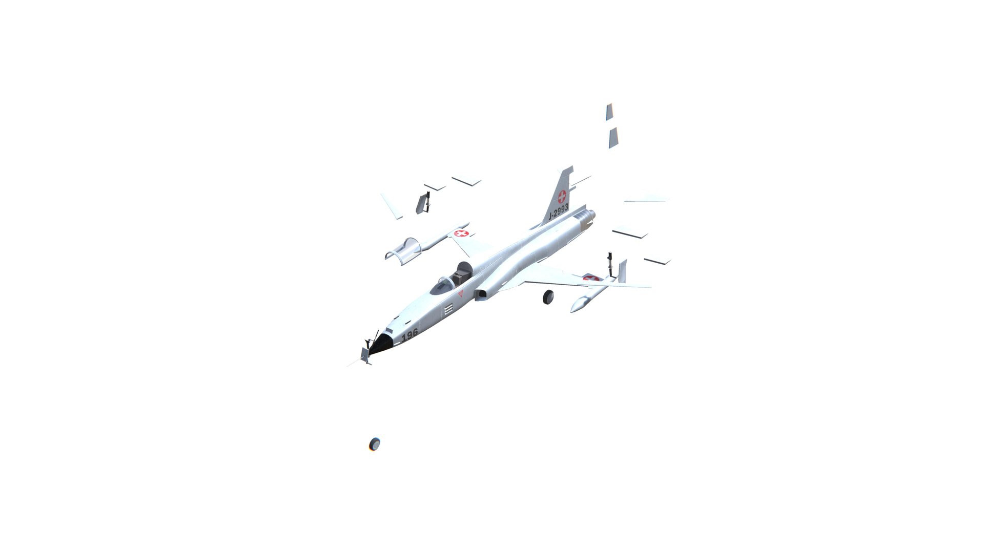 3D F-5 Tiger IIJet Fighter Aircraft Low-poly 3D Model - TurboSquid 1799547