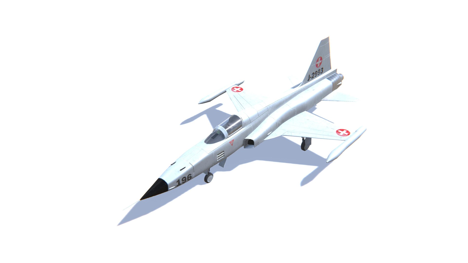 3D F-5 Tiger IIJet Fighter Aircraft Low-poly 3D Model - TurboSquid 1799547