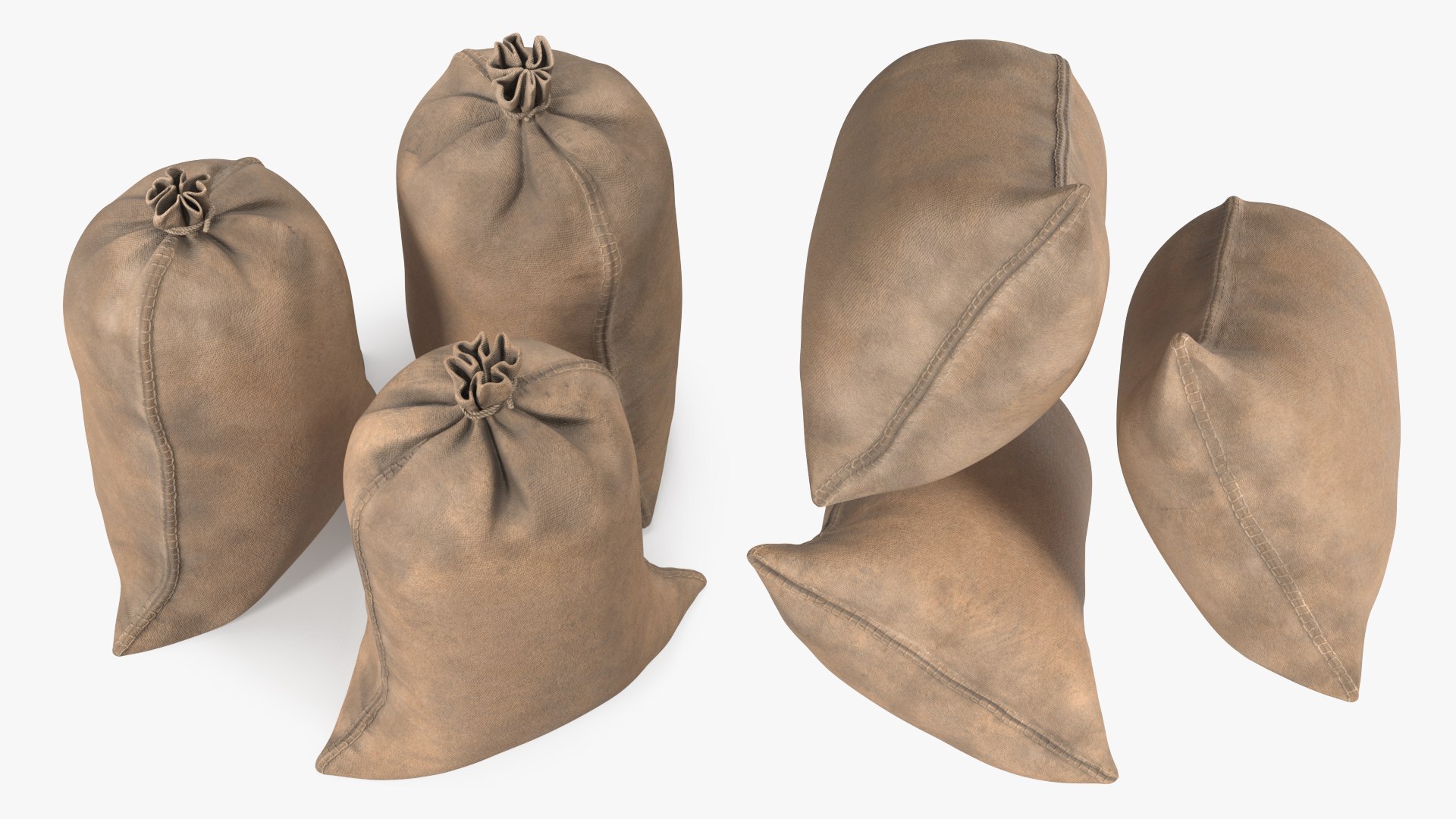 Standing Military Sandbags Dusty 3D Model - TurboSquid 1778358