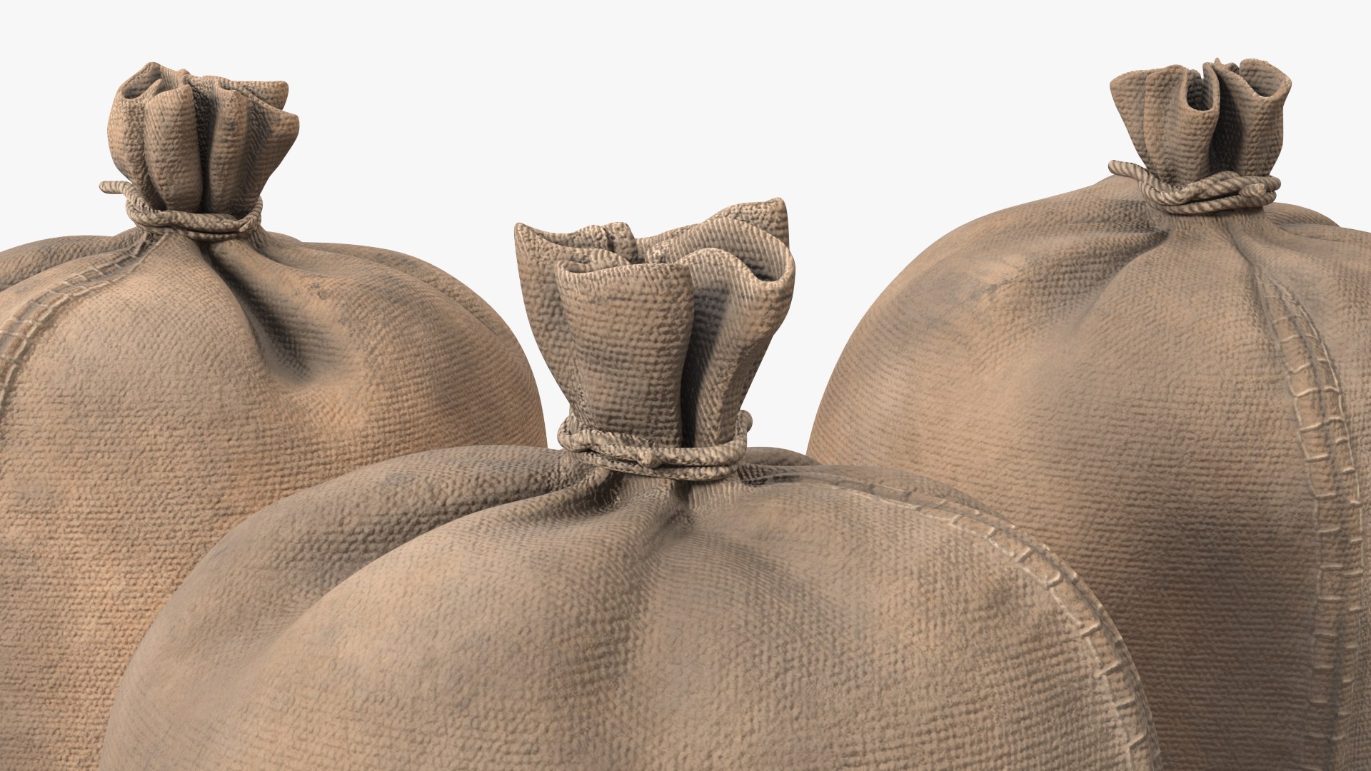 Standing Military Sandbags Dusty 3D Model - TurboSquid 1778358