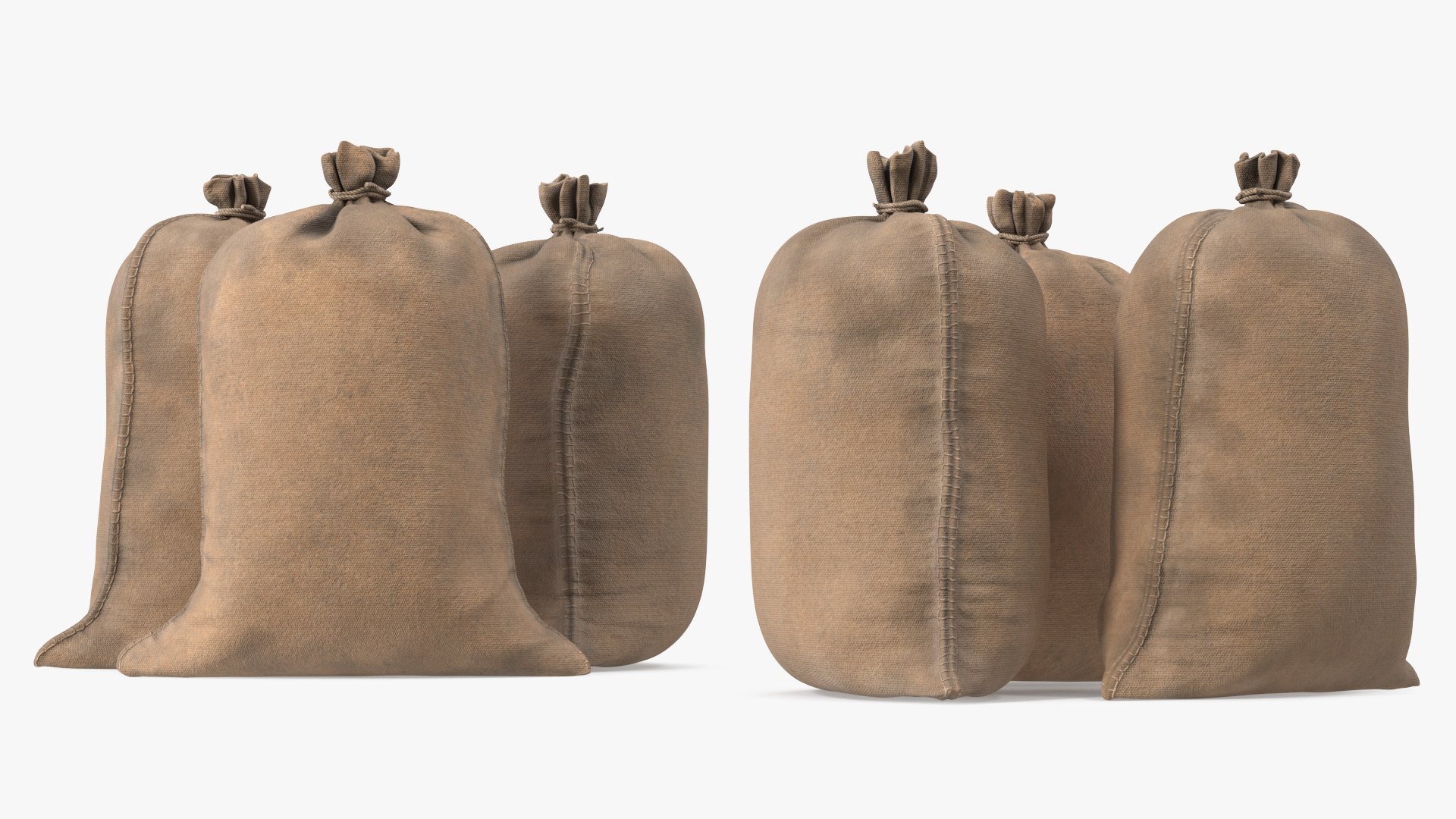Standing Military Sandbags Dusty 3D Model - TurboSquid 1778358