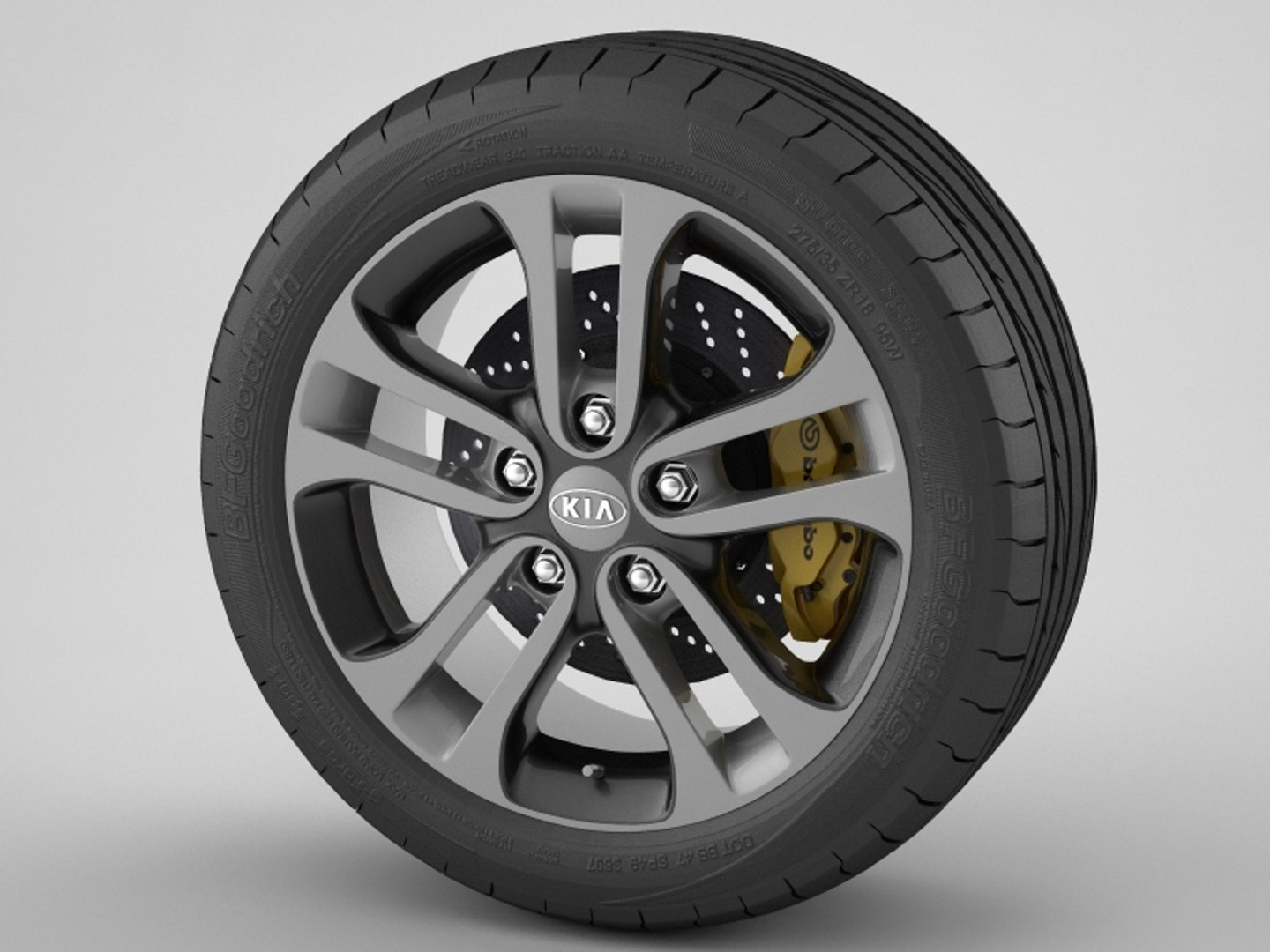 3d Model Kia Rim Tyre
