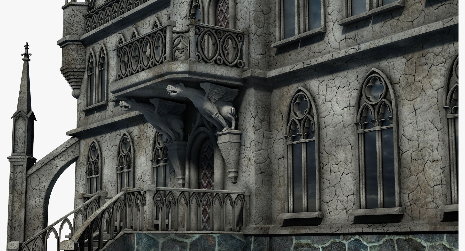 Gothic House 3d Model