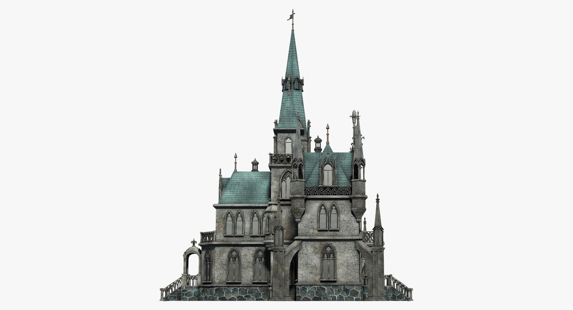 Gothic House 3d Model