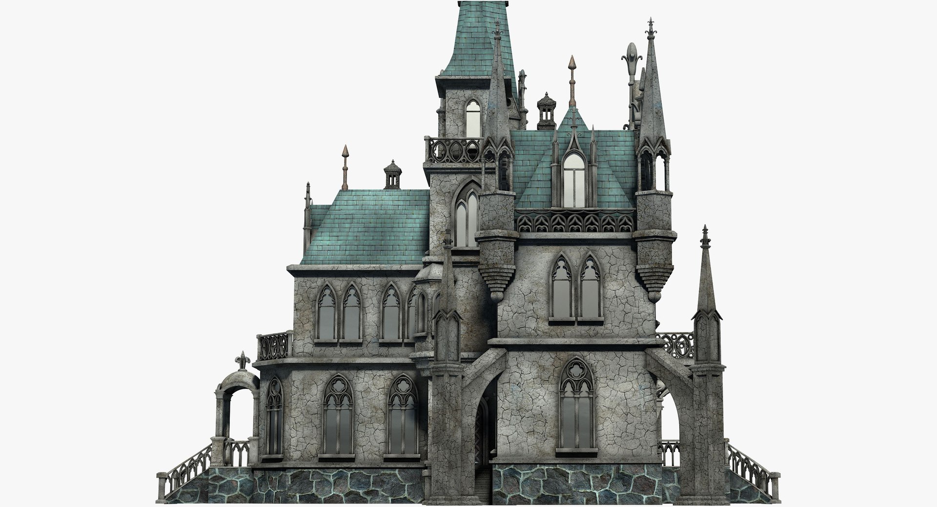 Gothic House 3d Model