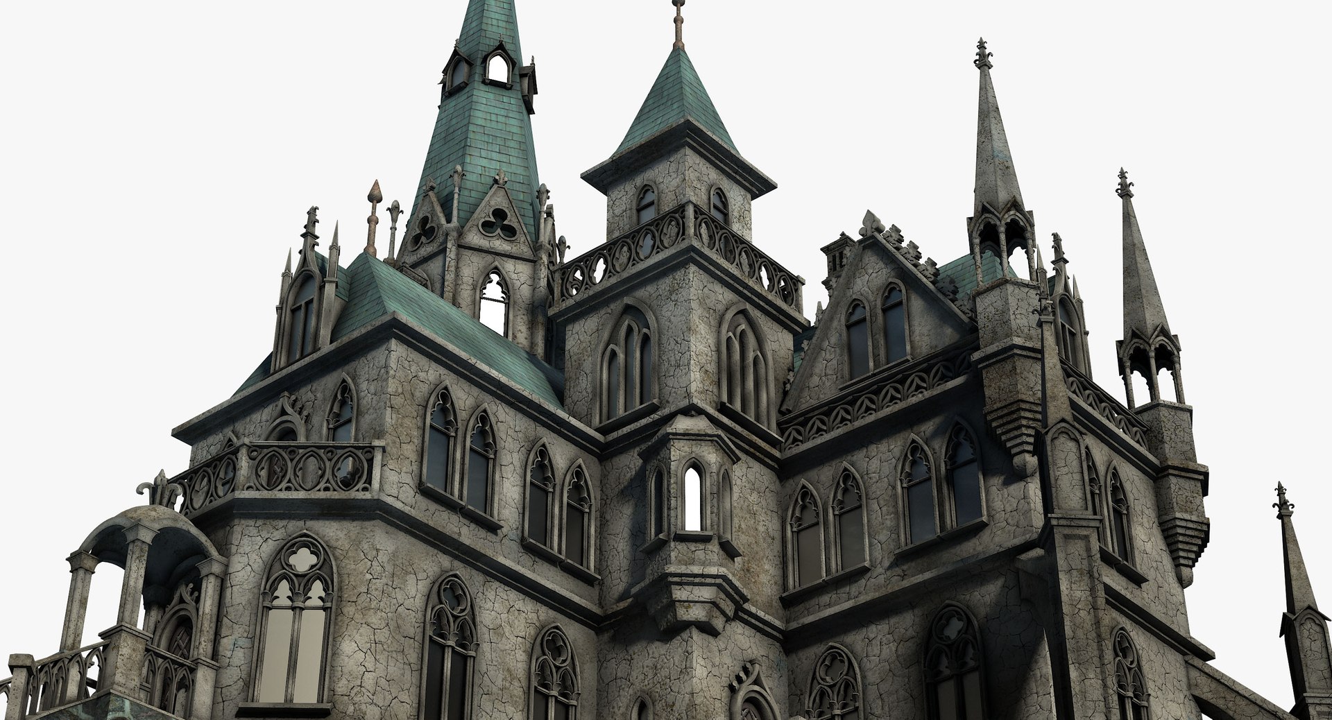 Gothic House 3d Model