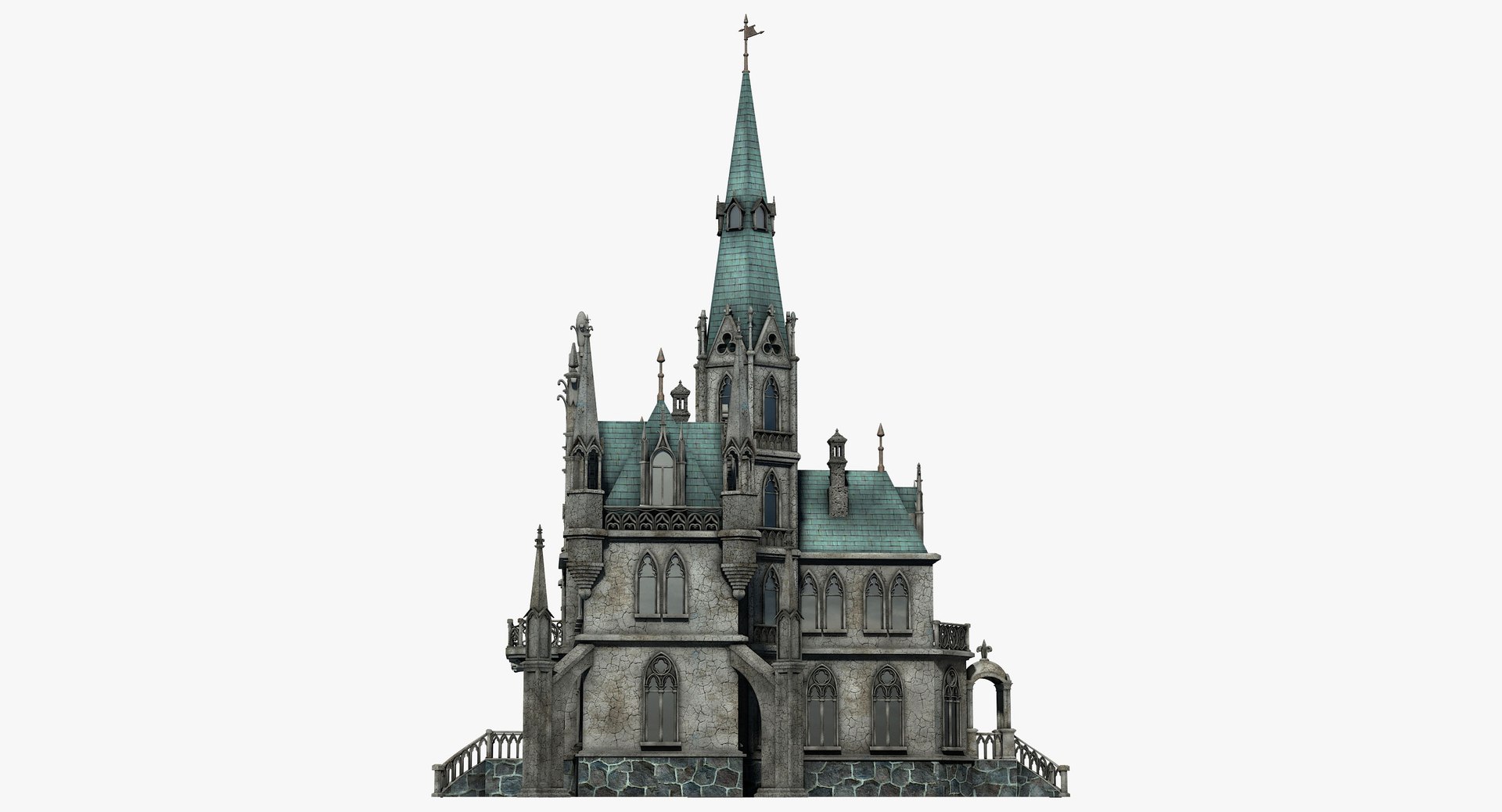 Gothic House 3d Model