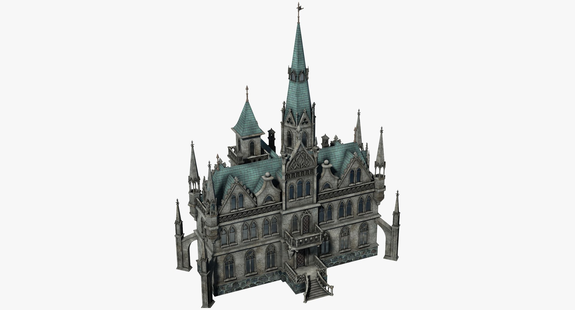 Gothic House 3d Model