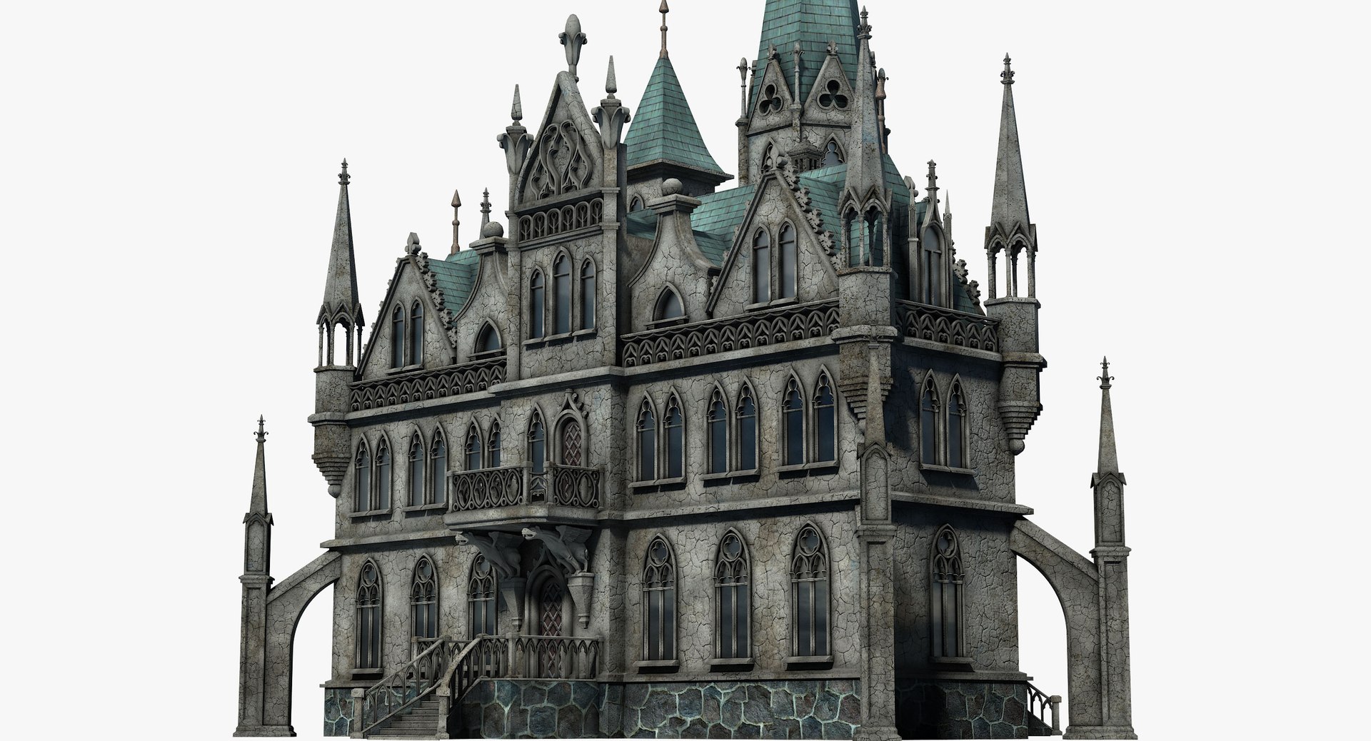 Gothic House 3d Model
