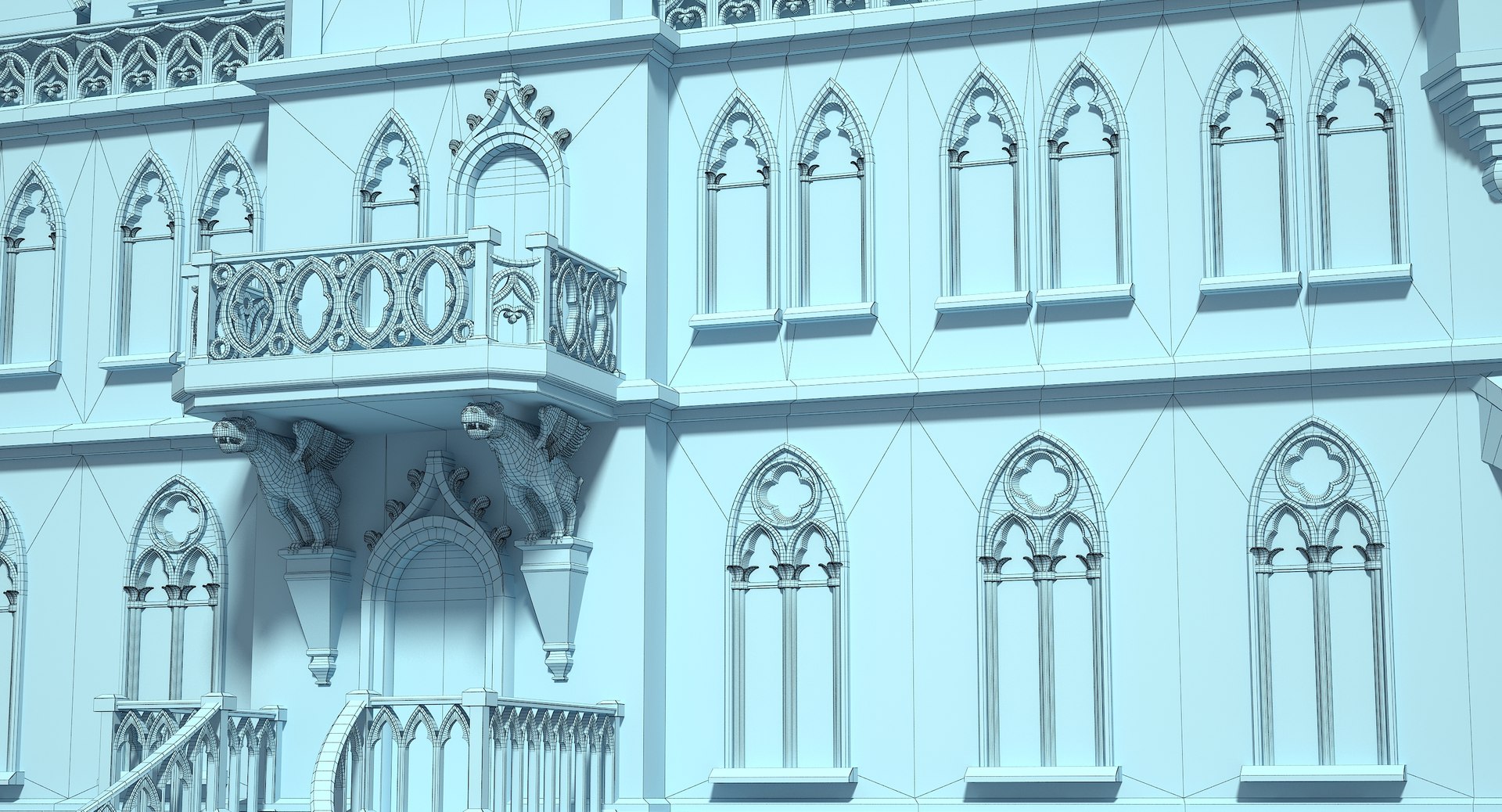 Gothic House 3d Model