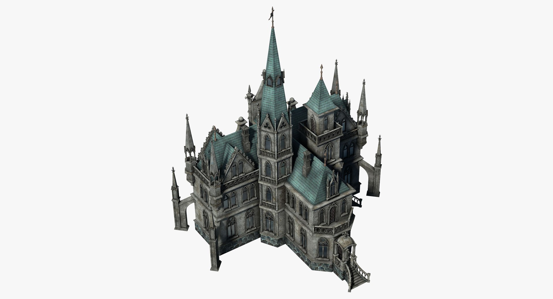 Gothic House 3d Model