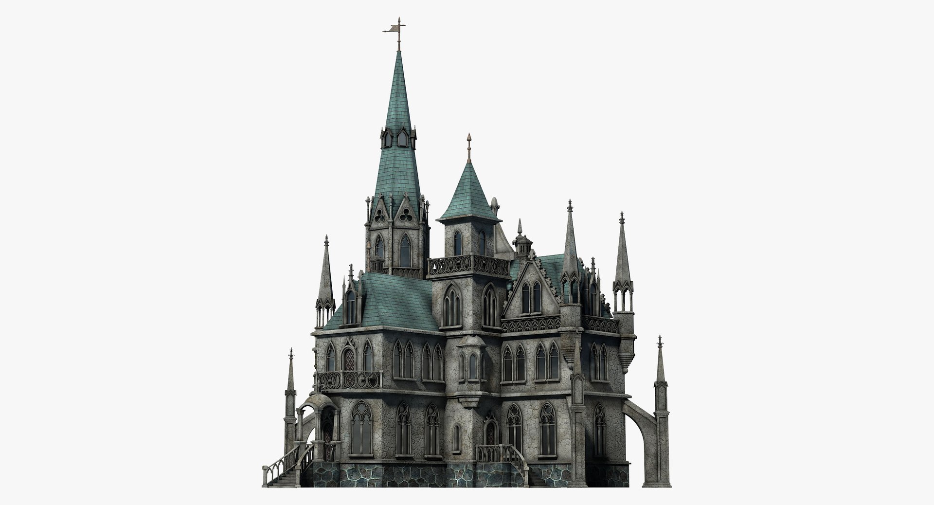 Gothic House 3d Model