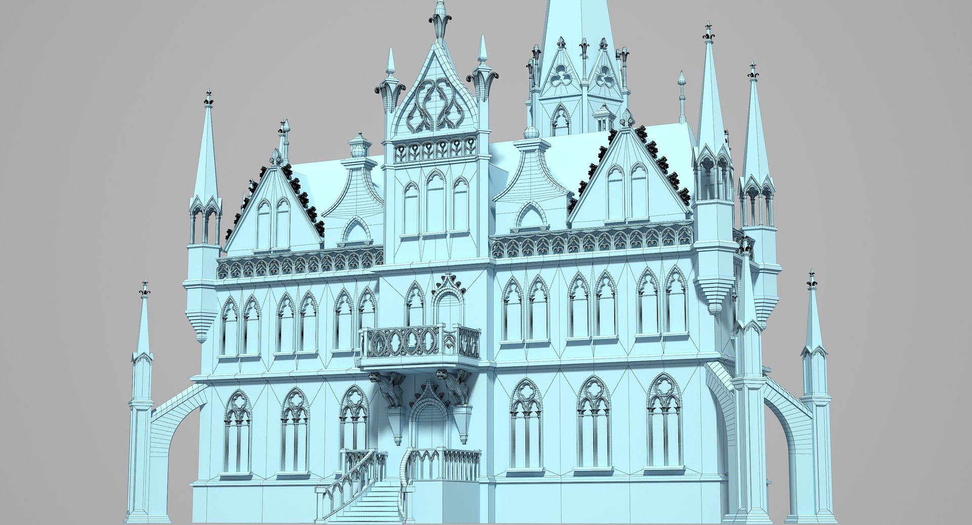 Gothic House 3d Model