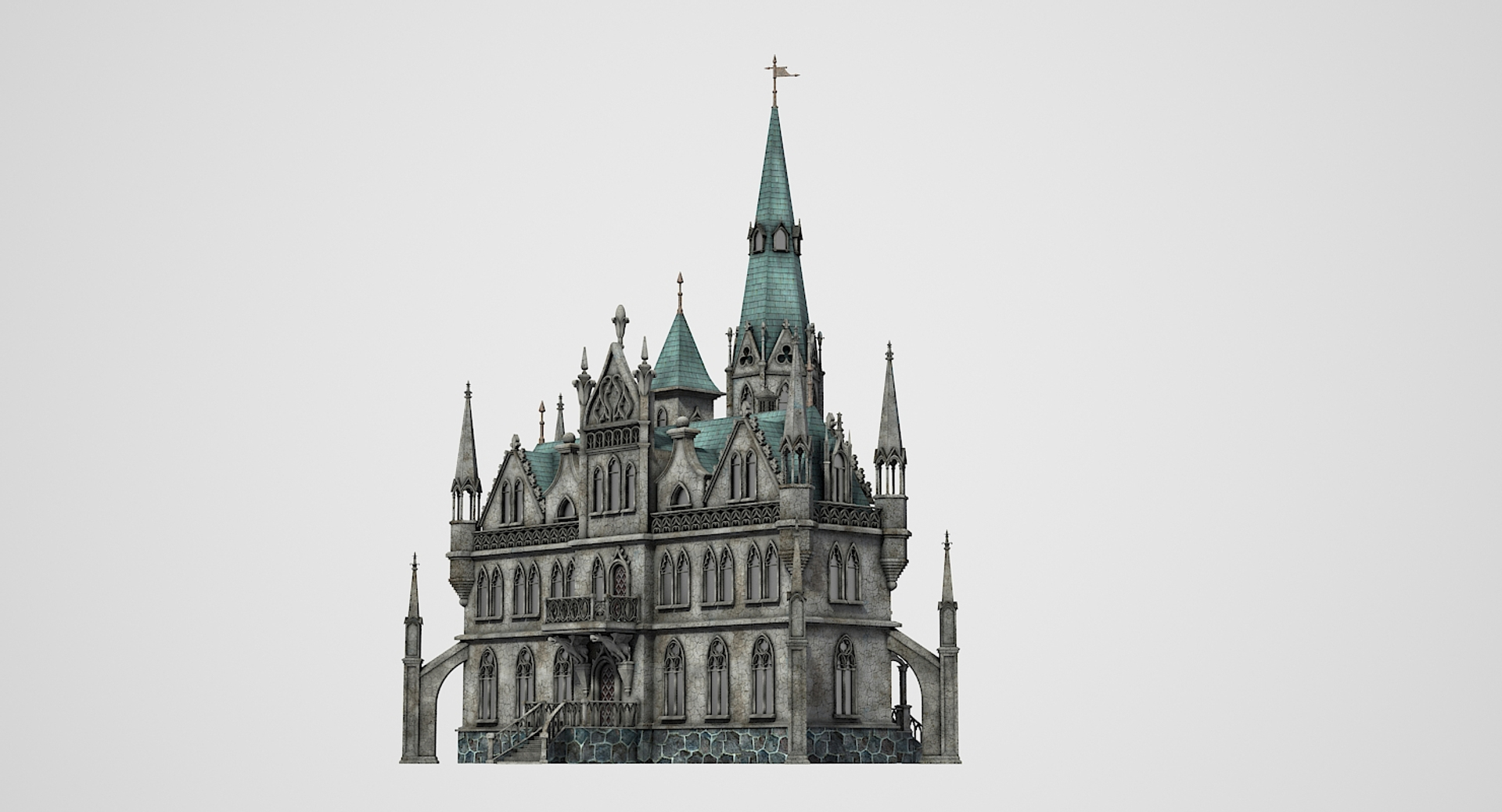 gothic house 3d model