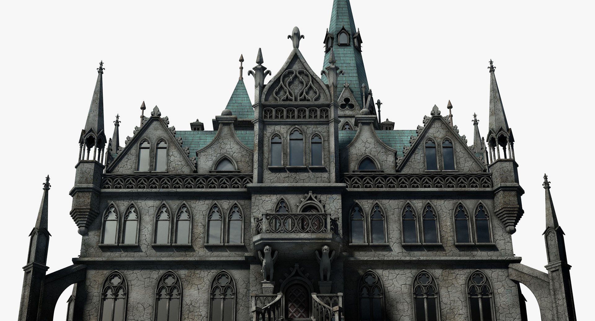 Gothic House 3d Model