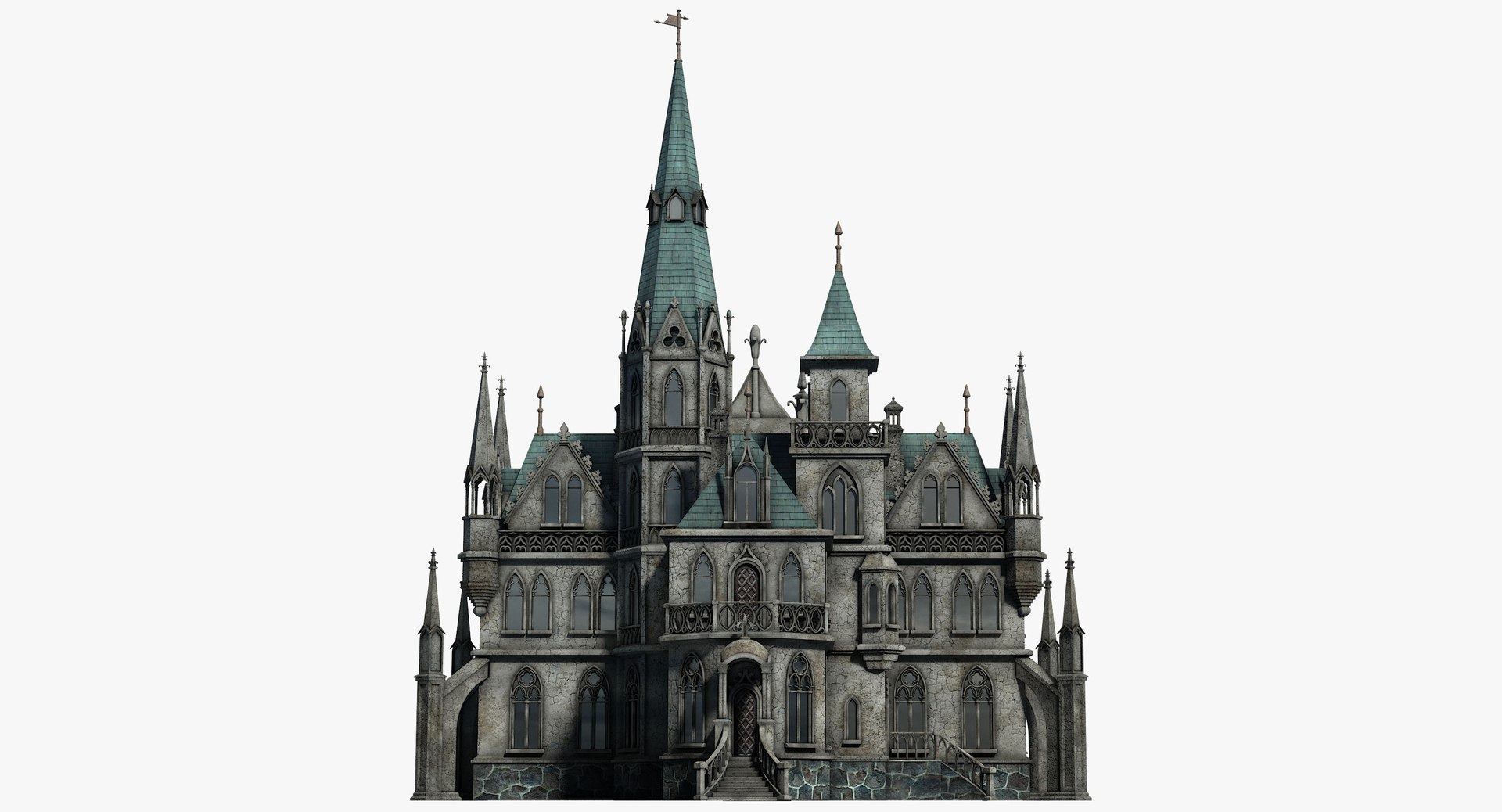 Gothic House 3d Model