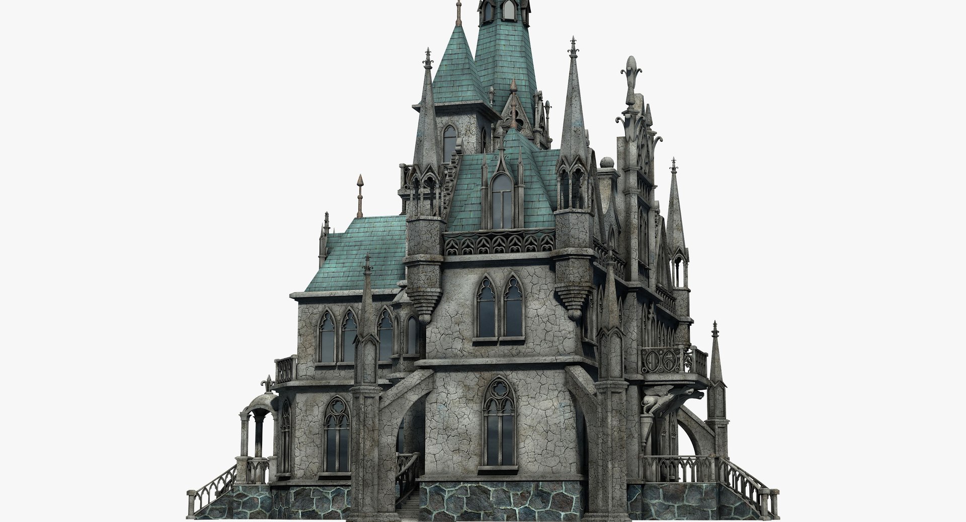 Gothic House 3d Model