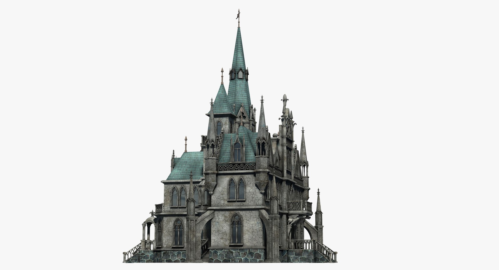Gothic House 3d Model