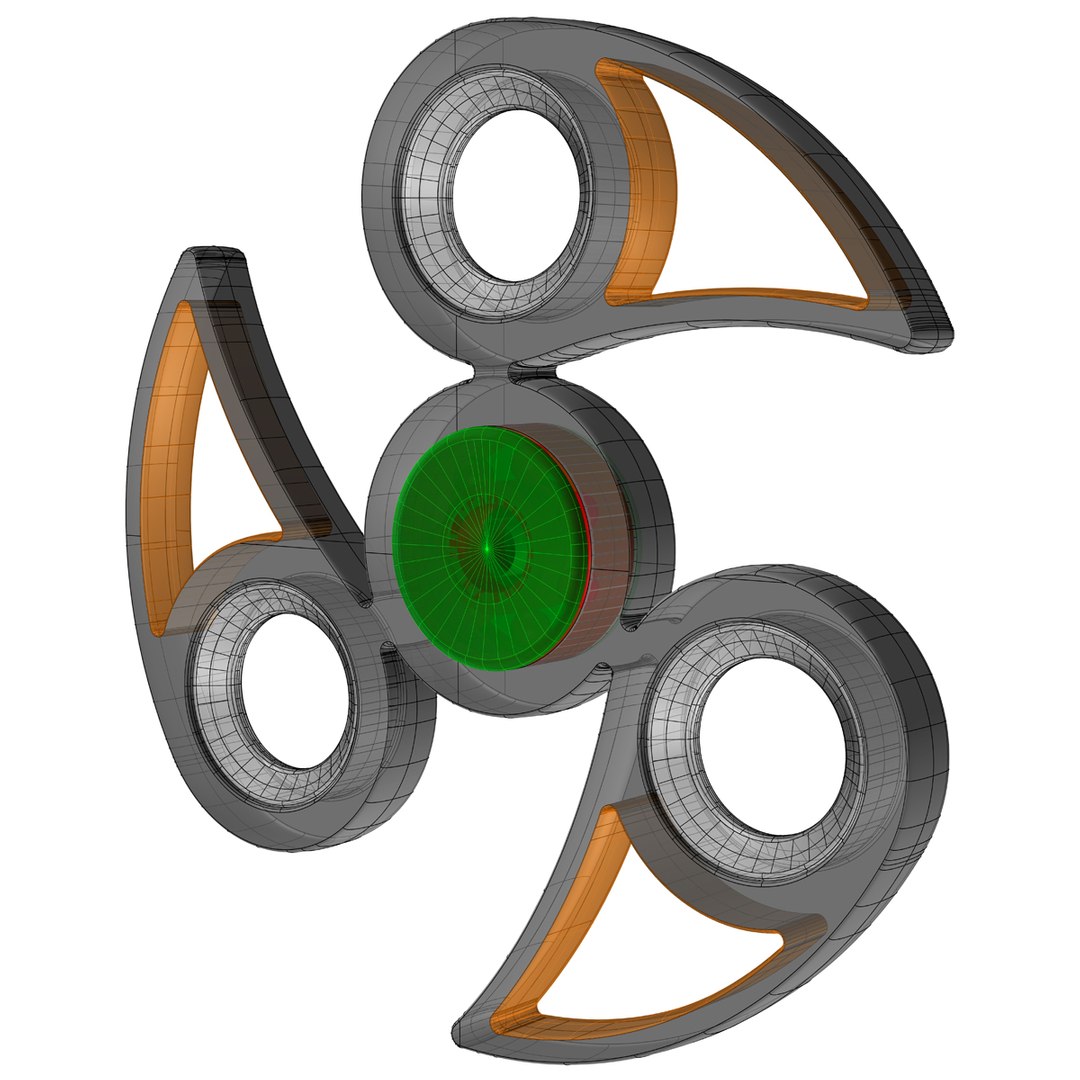Hand Spinner Spin 3D Model - TurboSquid 1163323