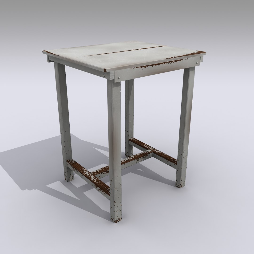 3d Obj Old Table