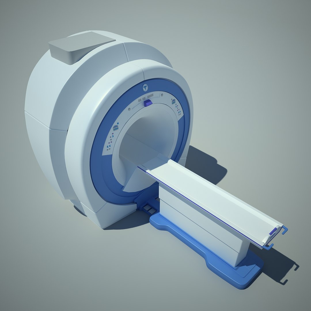 mri scanner scan 3d obj