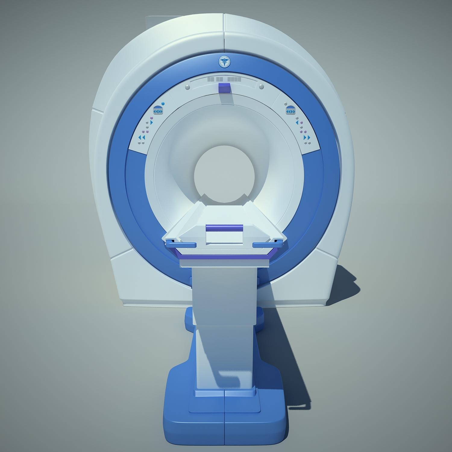 mri scanner scan 3d obj