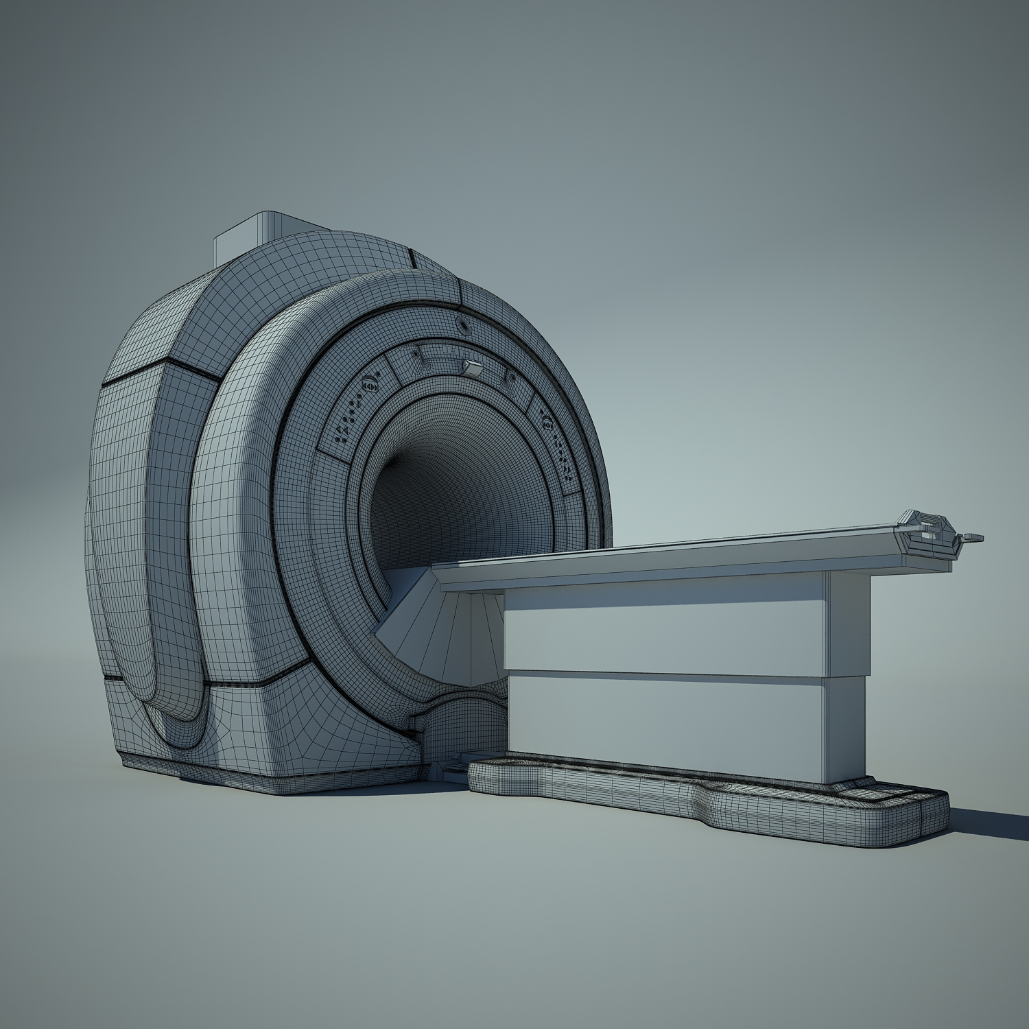 mri scanner scan 3d obj