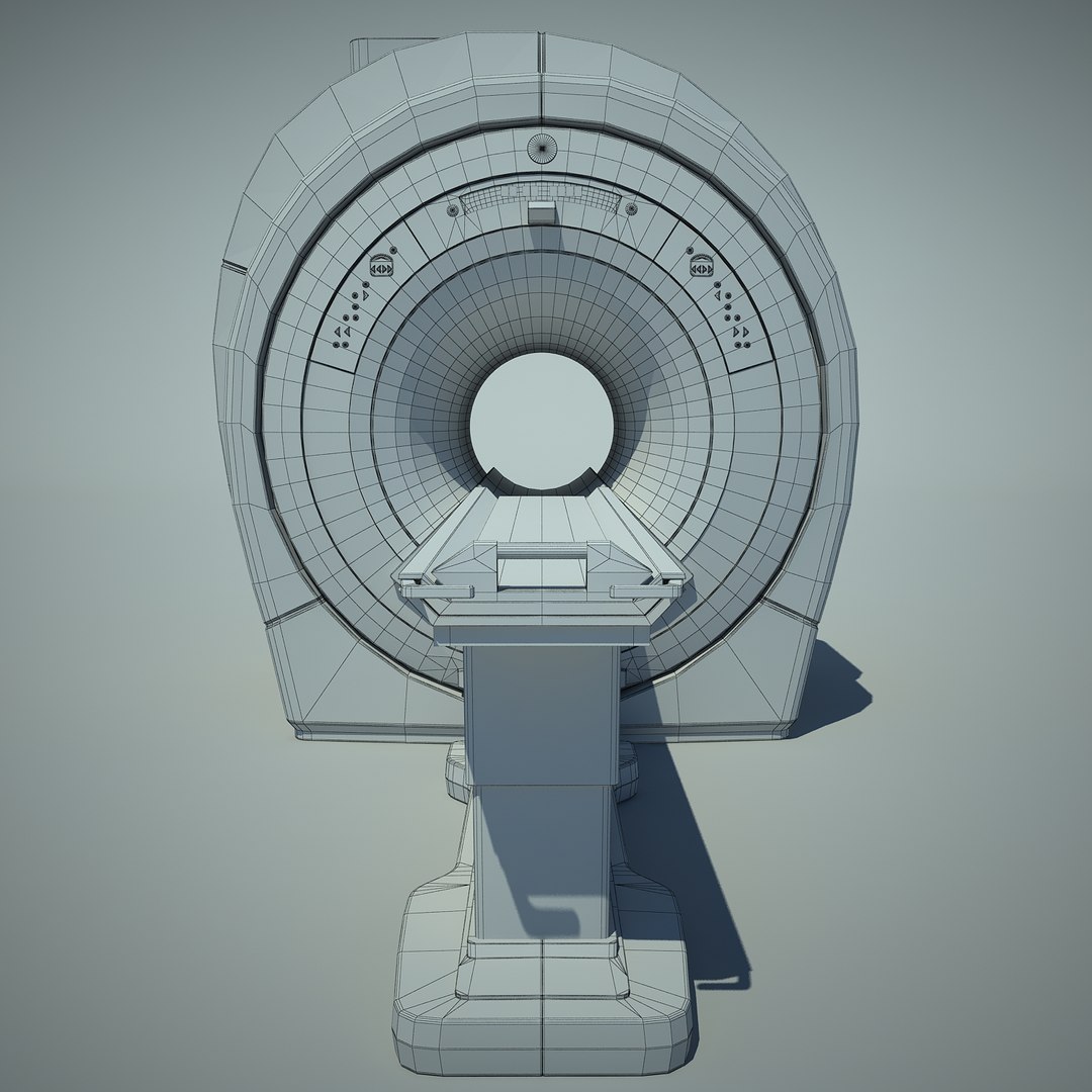 mri scanner scan 3d obj