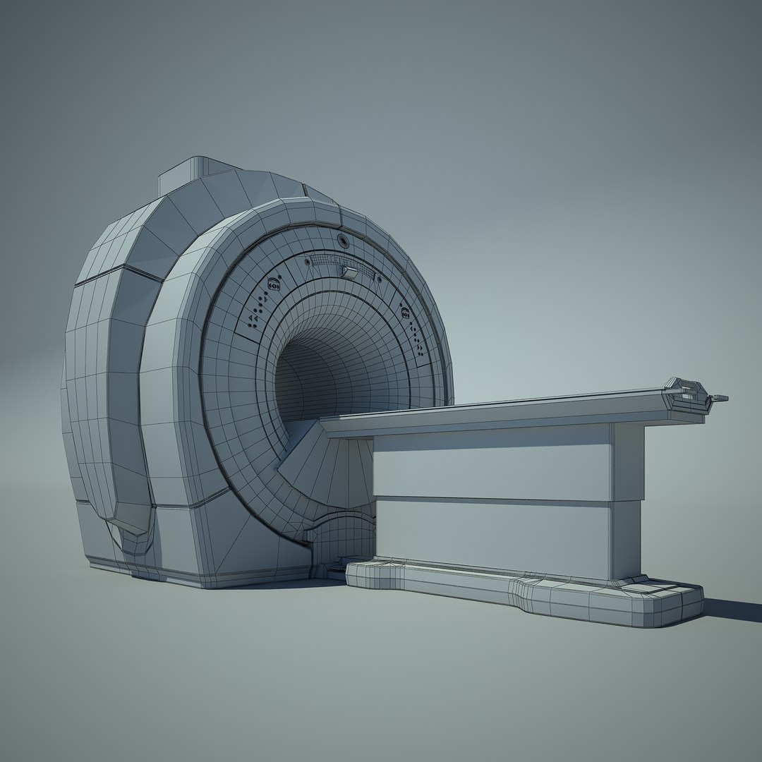 mri scanner scan 3d obj