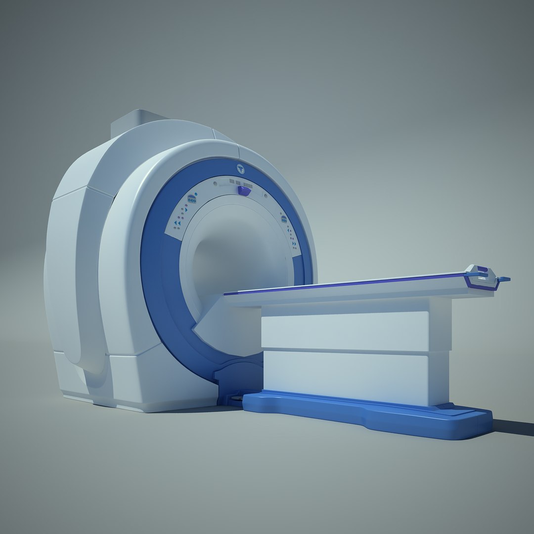 mri scanner scan 3d obj