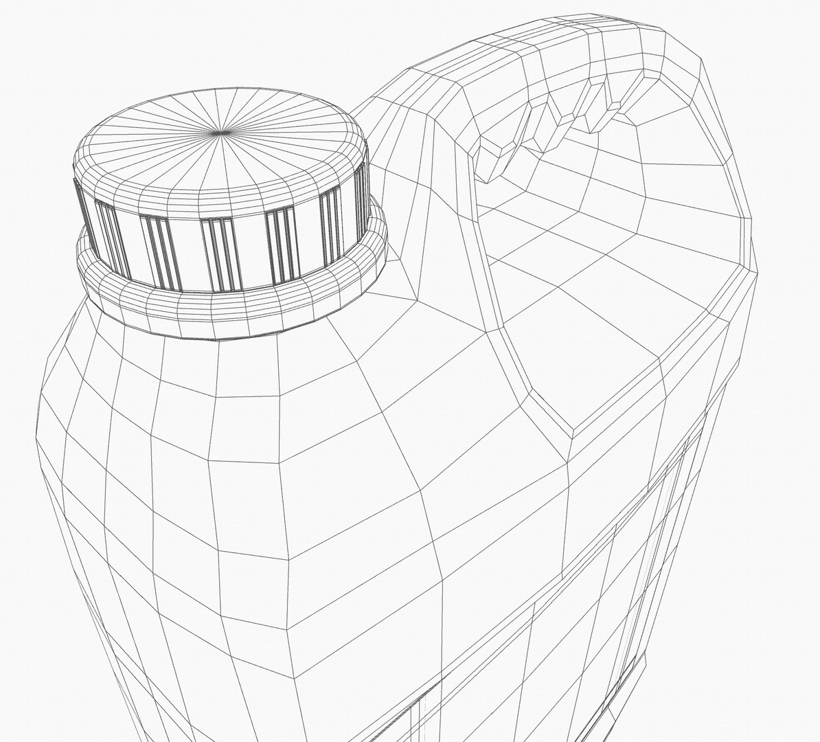 3D Detergent Container Square - TurboSquid 2070304