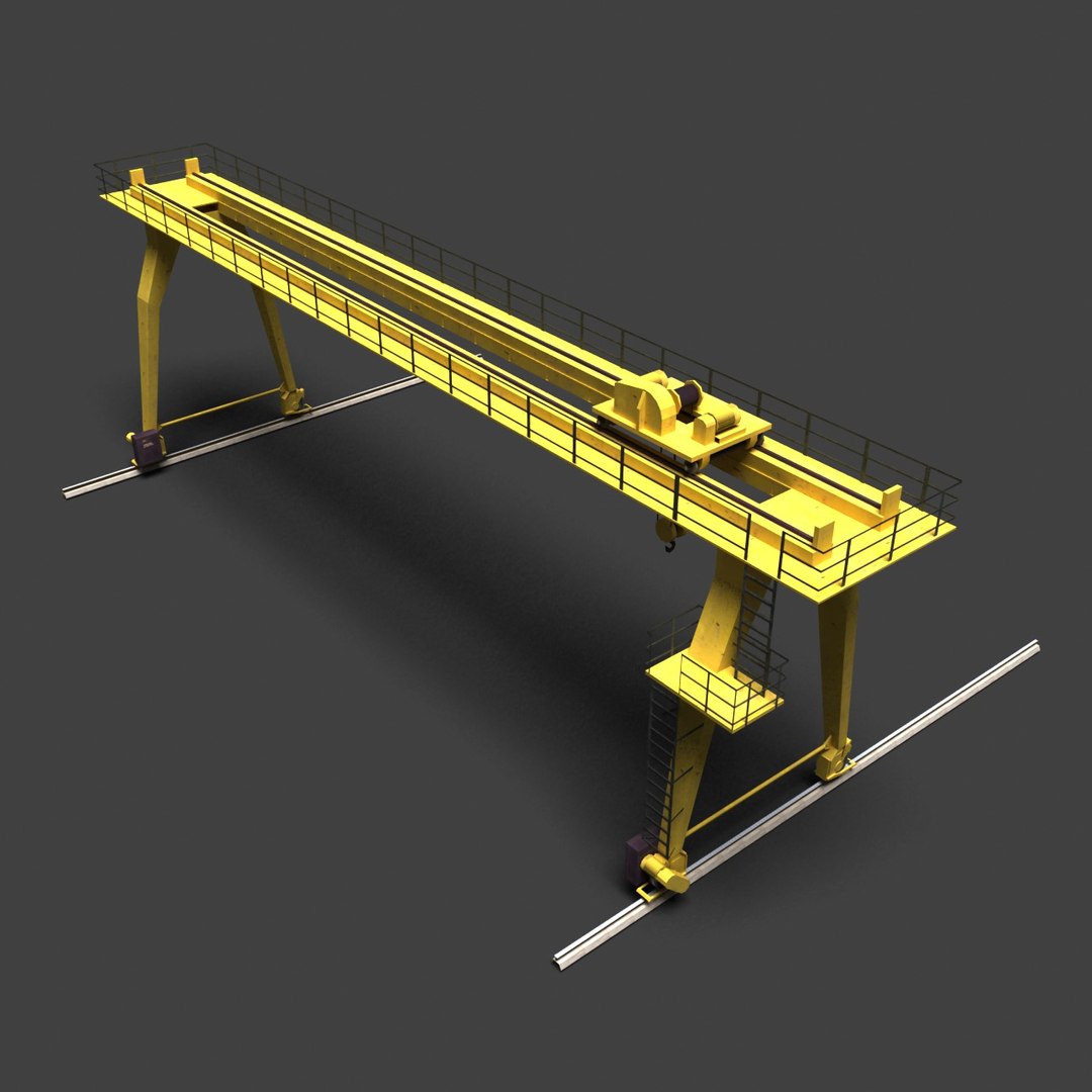 Gantry Crane 3d Obj