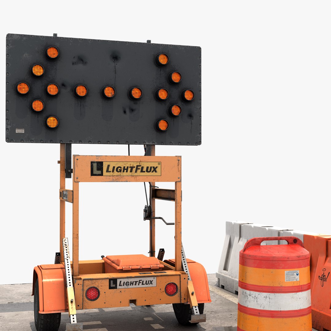 Road Work Signing 3D Model - TurboSquid 1893556