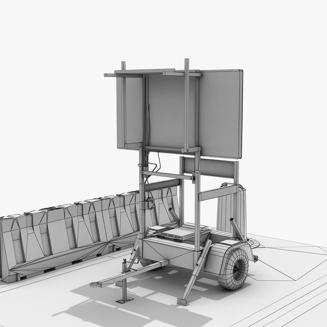 Road Work Signing 3D Model - TurboSquid 1893556