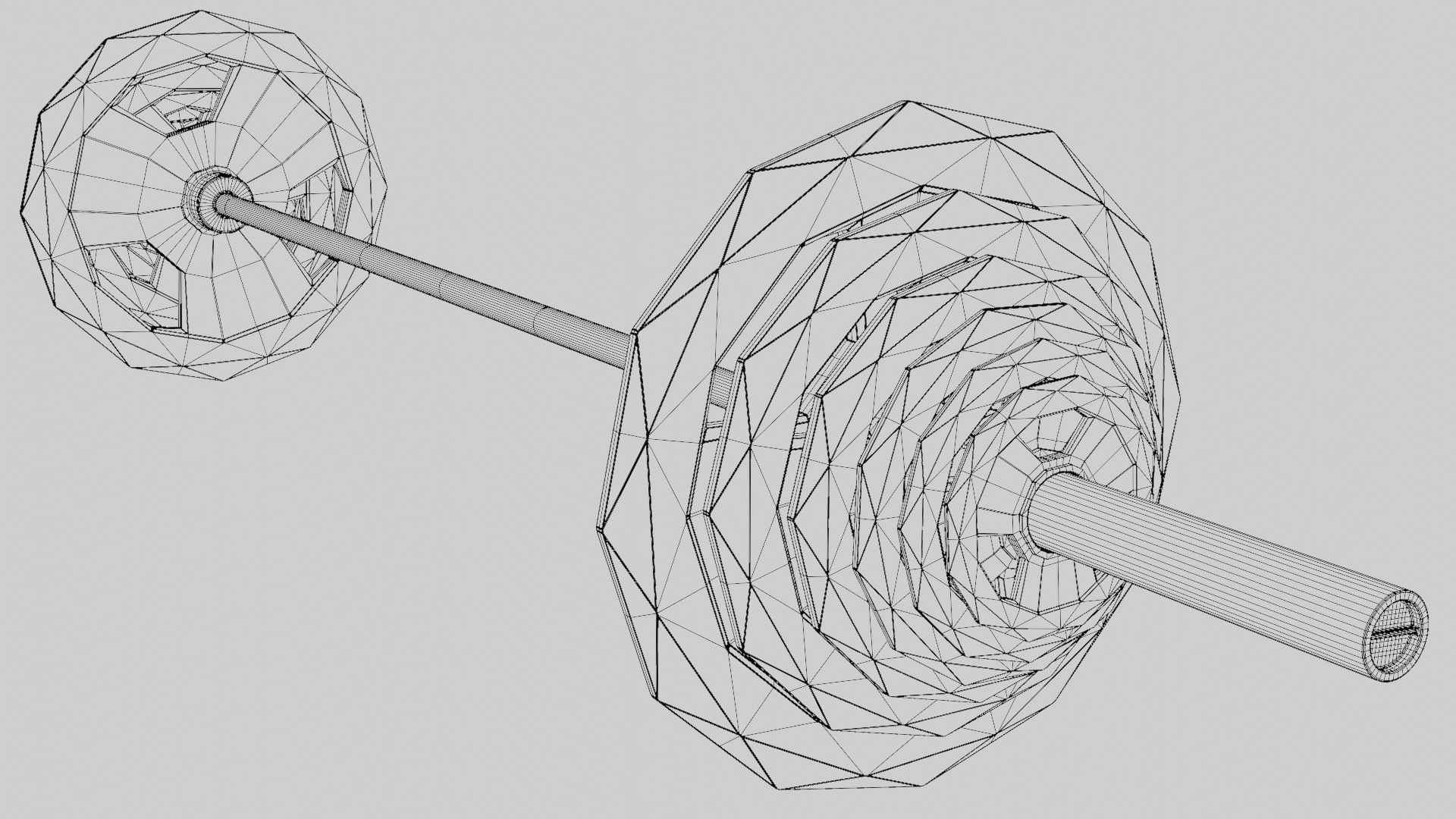 3D model Barbell and Weight Plates - TurboSquid 2176524