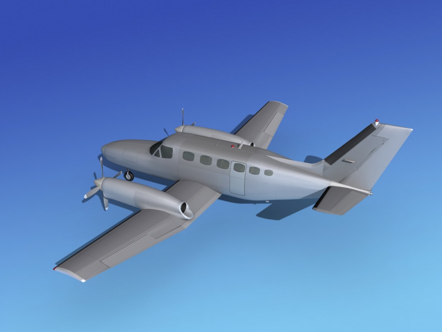 Propellers Cessna 441 Conquest 3d 3ds