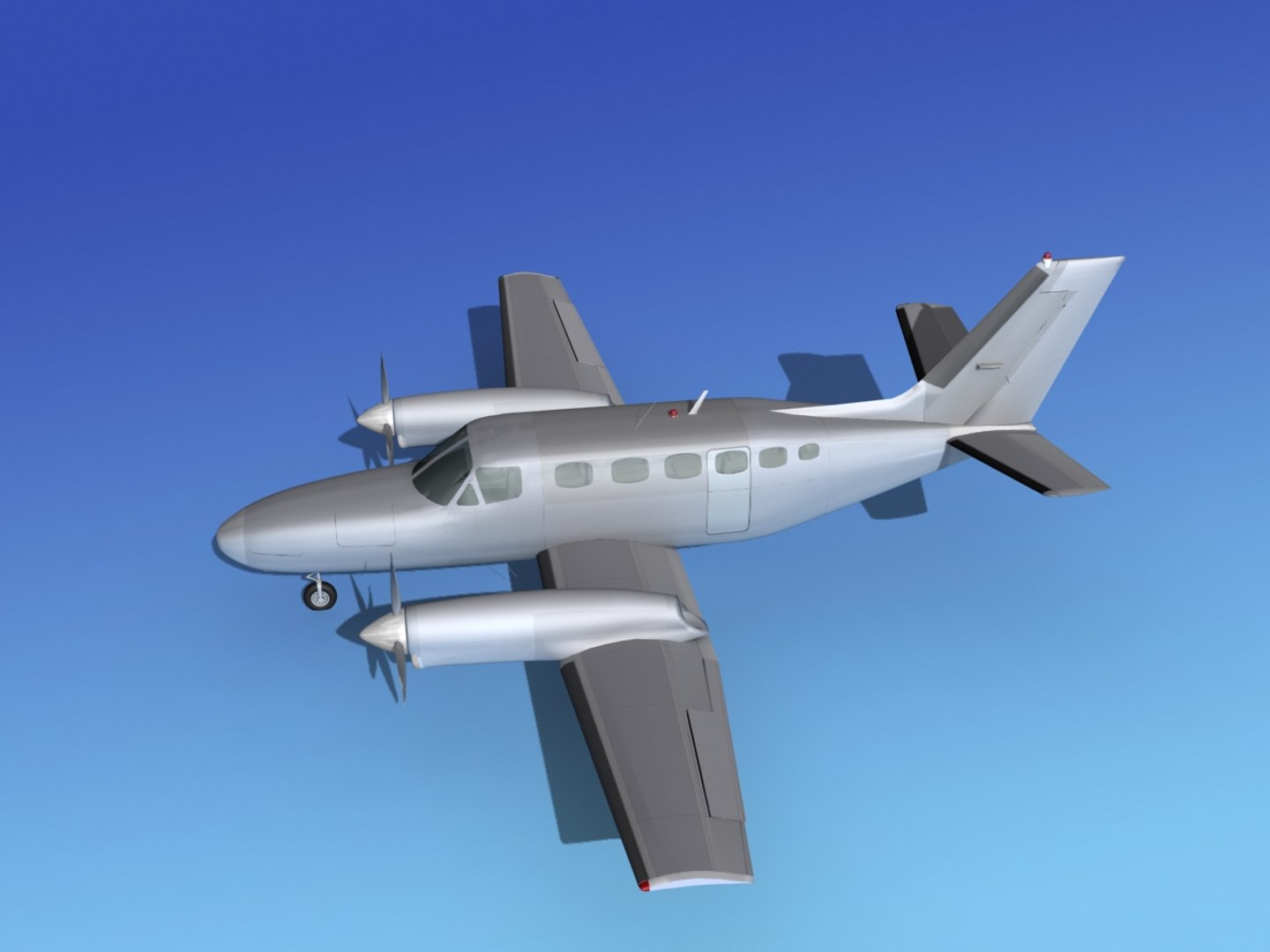 Propellers Cessna 441 Conquest 3d 3ds